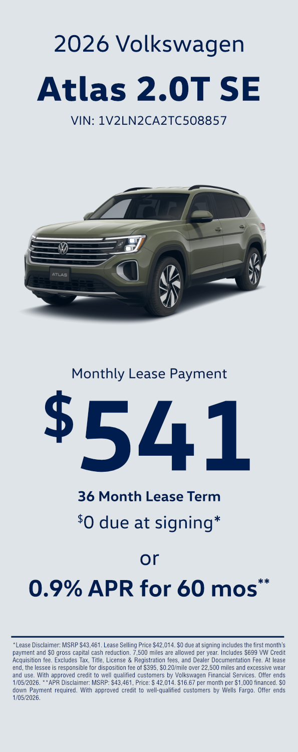 New Volkswagen Cars and SUVs for Sale | Byers Volkswagen Columbus, OH
