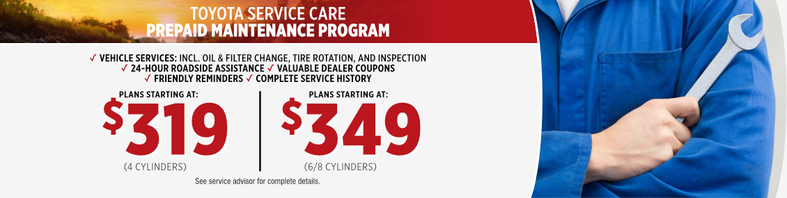 Enhance Toyota Ownership with Toyota Care Prepaid Maintenance