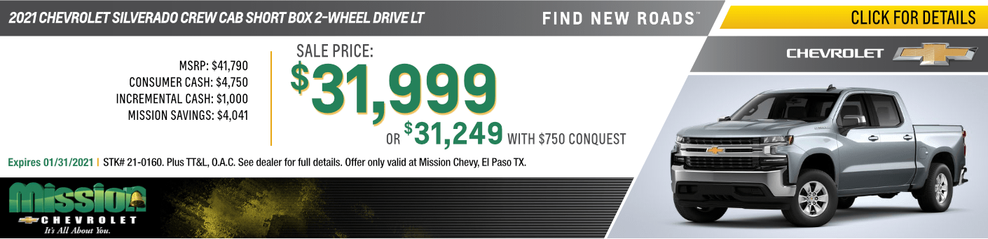 Mission Chevrolet - Monthly Specials & Deals in El Paso