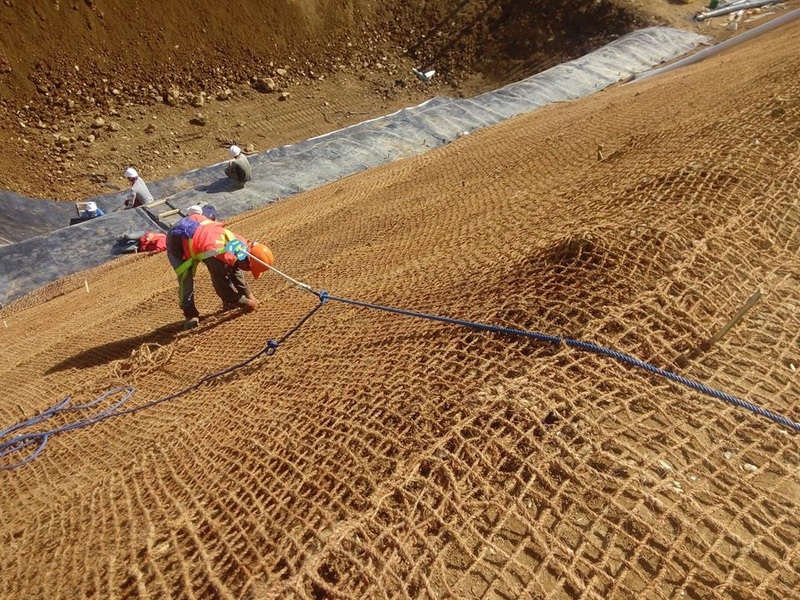 Erosion Control Coconut Matting, Coir Fiber Geotextiles 100% Natural