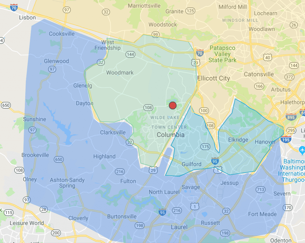 Parish Regions – Columbia Presbyterian Church