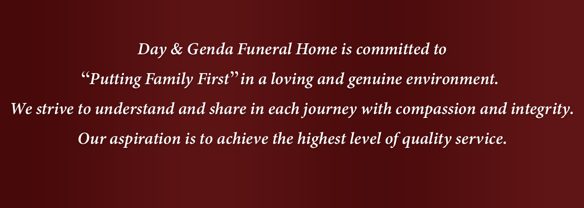 Day & Genda Funeral Homes | Frankfort IN funeral home and cremation Mulberry IN funeral home and ...