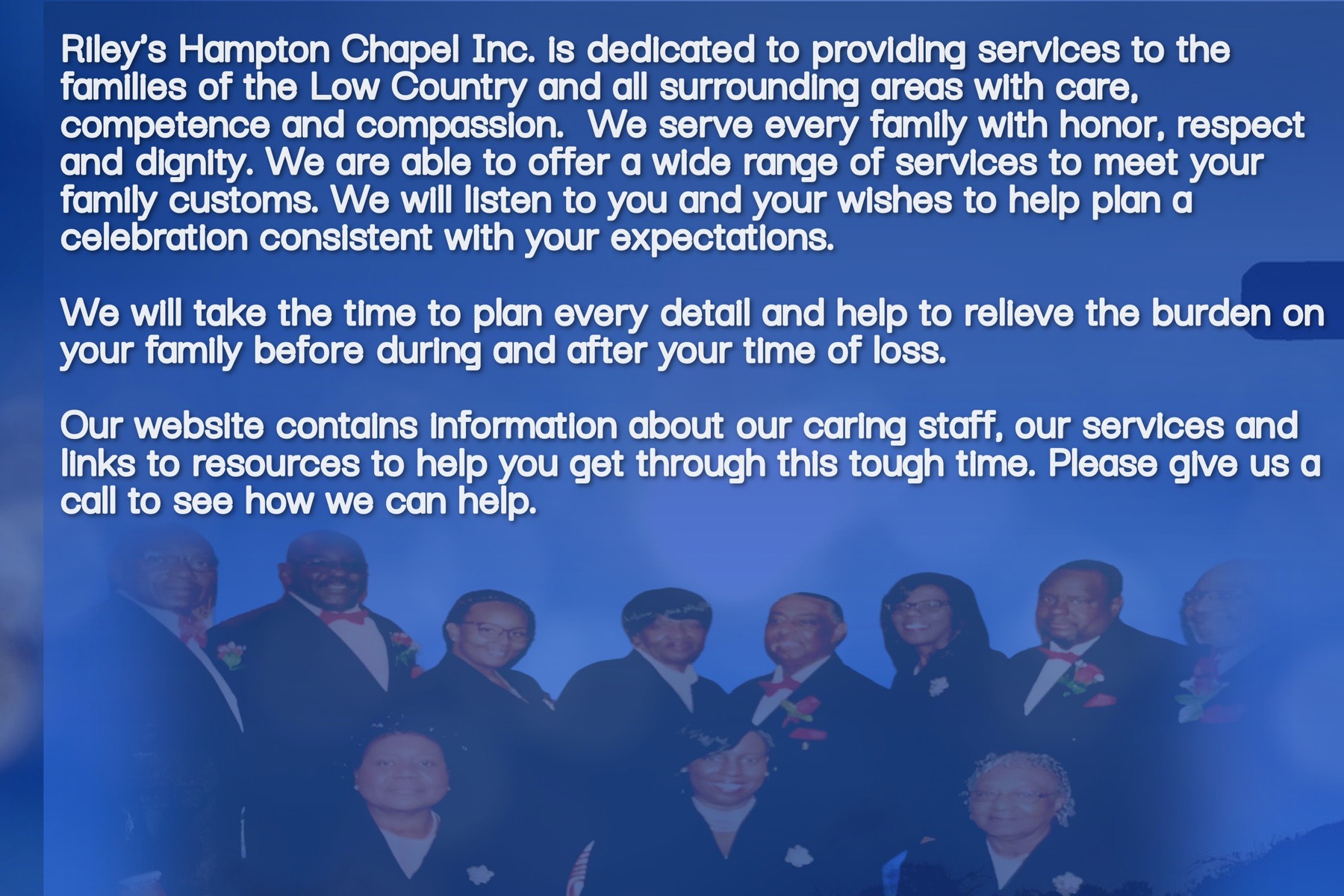 Riley's Funeral Home- Hampton Chapel Inc. | Hampton SC funeral home and ...