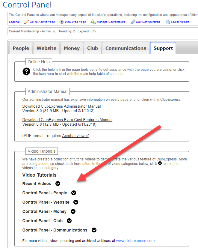 Finding ClubExpress videos... - ClubExpress - Club and Association ...