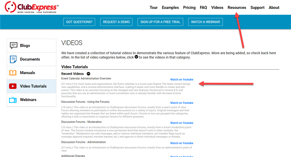Finding ClubExpress videos... - ClubExpress - Club and Association ...