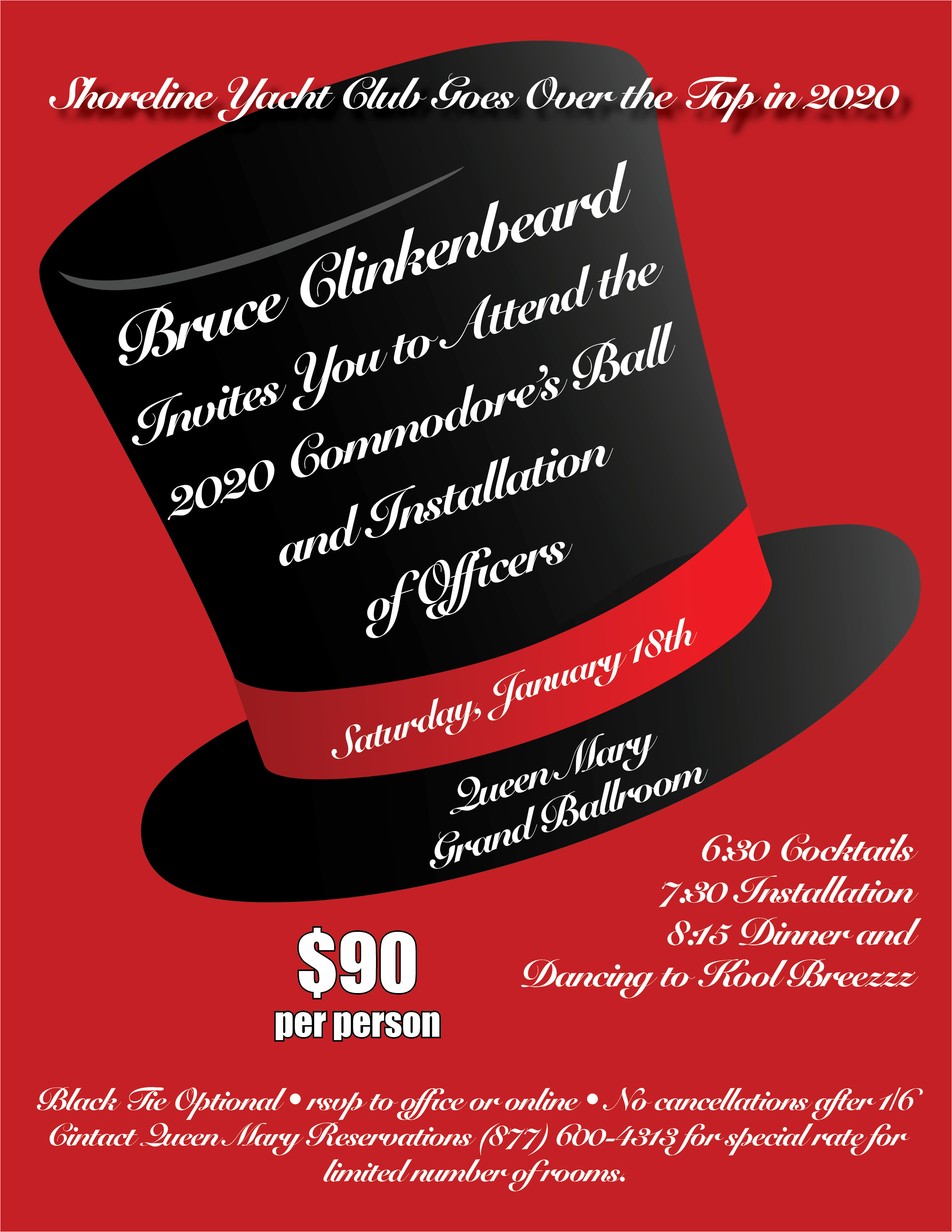 Commodore's Ball - Events - Shoreline Yacht Club