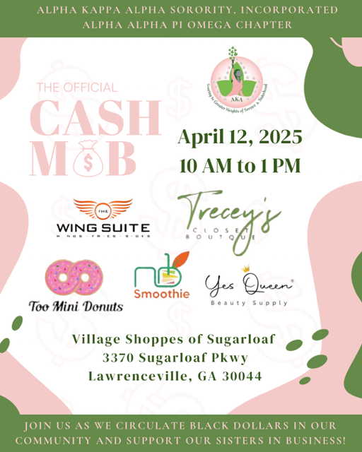 Cash Mob - Plaza Takeover - Calendar - Alpha Alpha Pi Omega Chapter