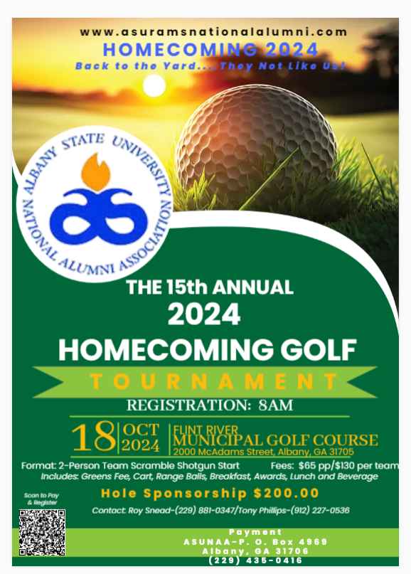 2024 ASUNAA Homecoming Golf Tournament Corporate Sponsorship - Events ...