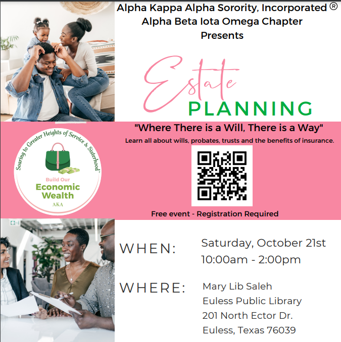 Estate Planning Workshop: Where There is a Will, There IS a Way - Events - Alpha Kappa Alpha ...