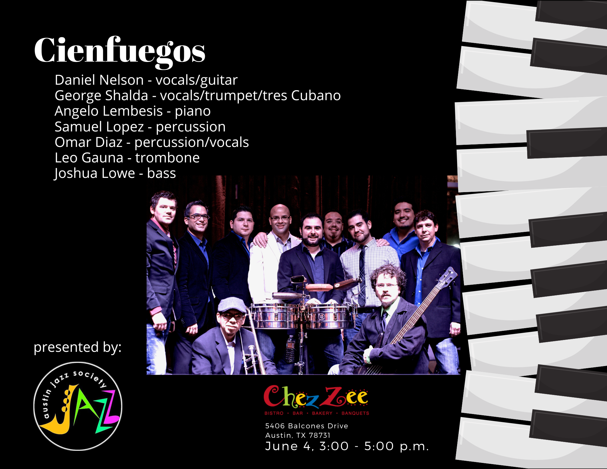 Cienfuegos - Events - Austin Jazz Society