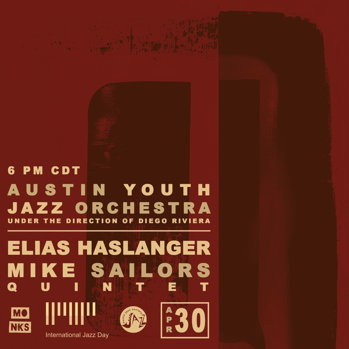 Monks presents International Jazz Day featuring Austin Youth Jazz ...