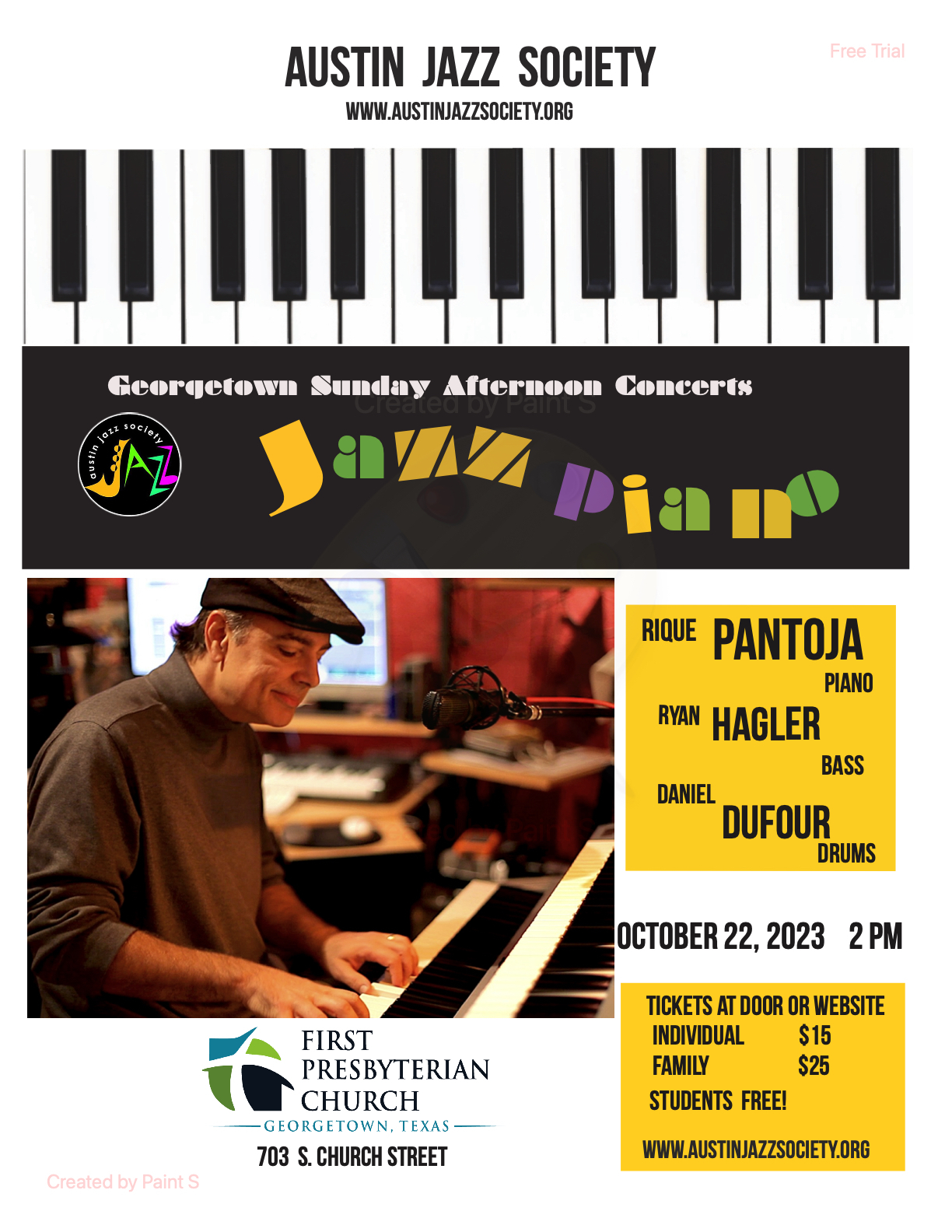 Georgetown Sunday Afternoon Concert - Rique Pantoja Trio - Events ...
