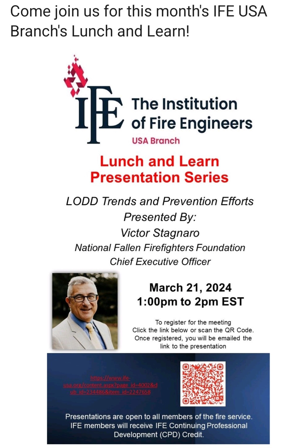 Home - Institution of Fire Engineers USA Branch