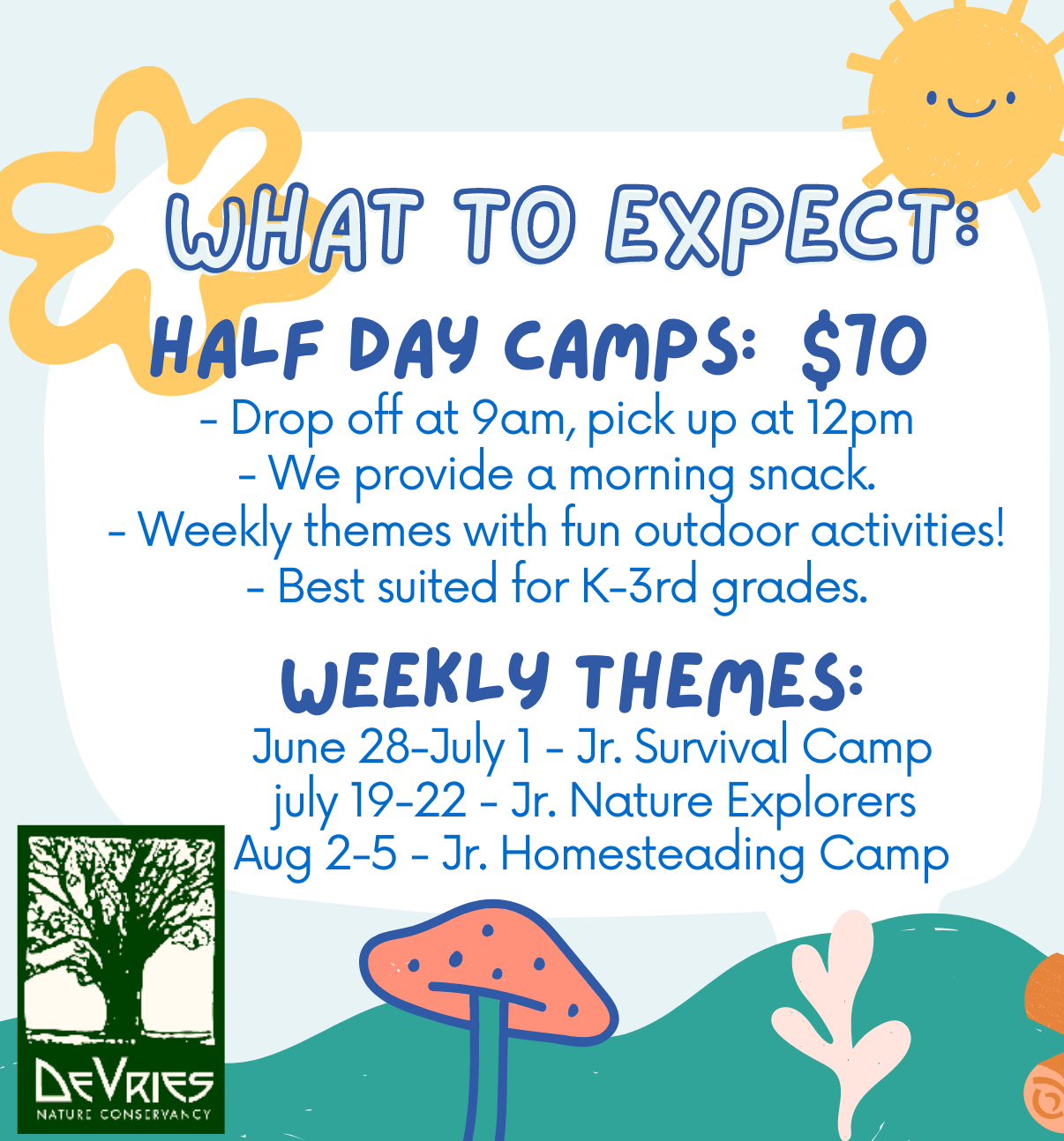 Nature Camps - DeVries Nature Conservancy