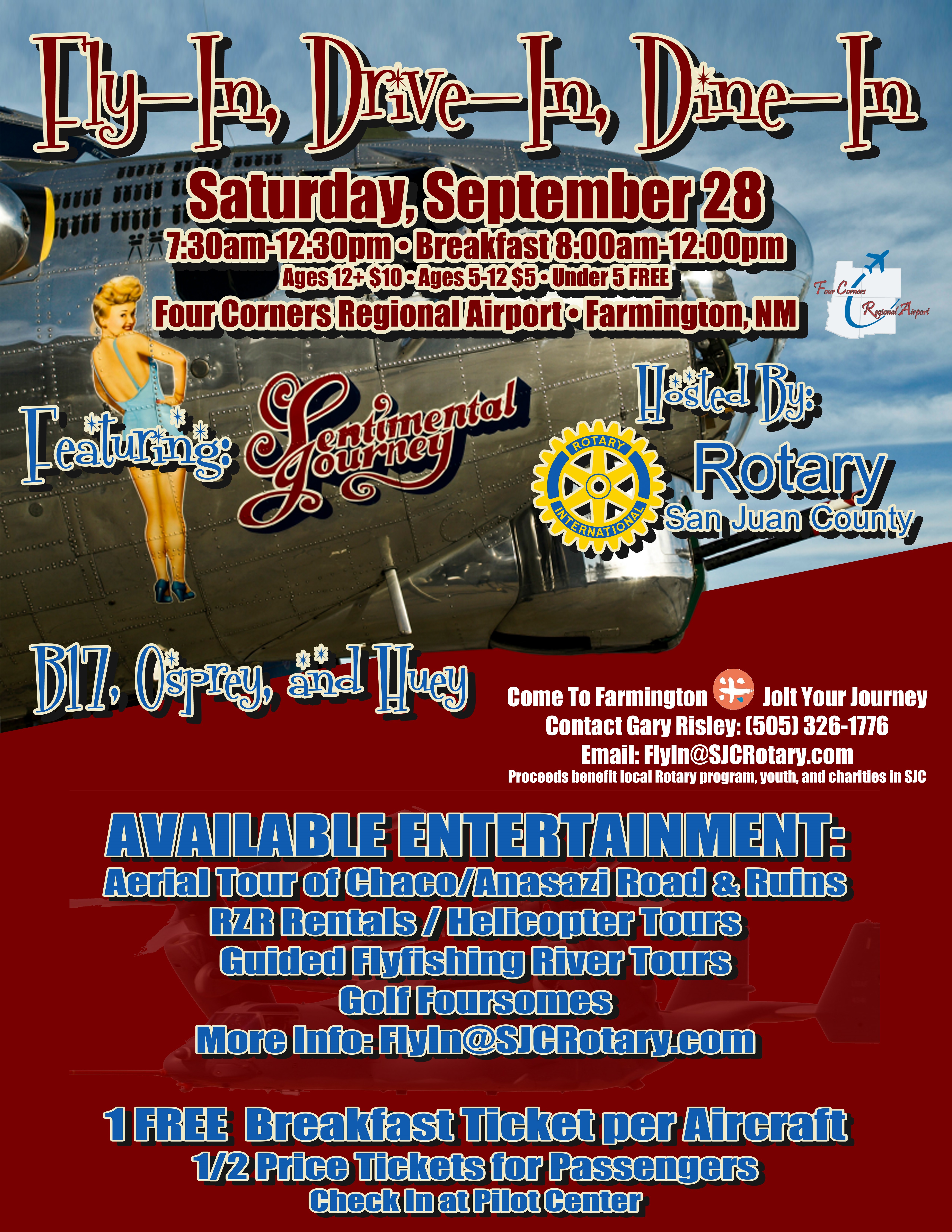 Farmington KFMN – ROTARY FLY-IN, DRIVE-IN, DINE-IN PANCAKE BREAKFAST ...