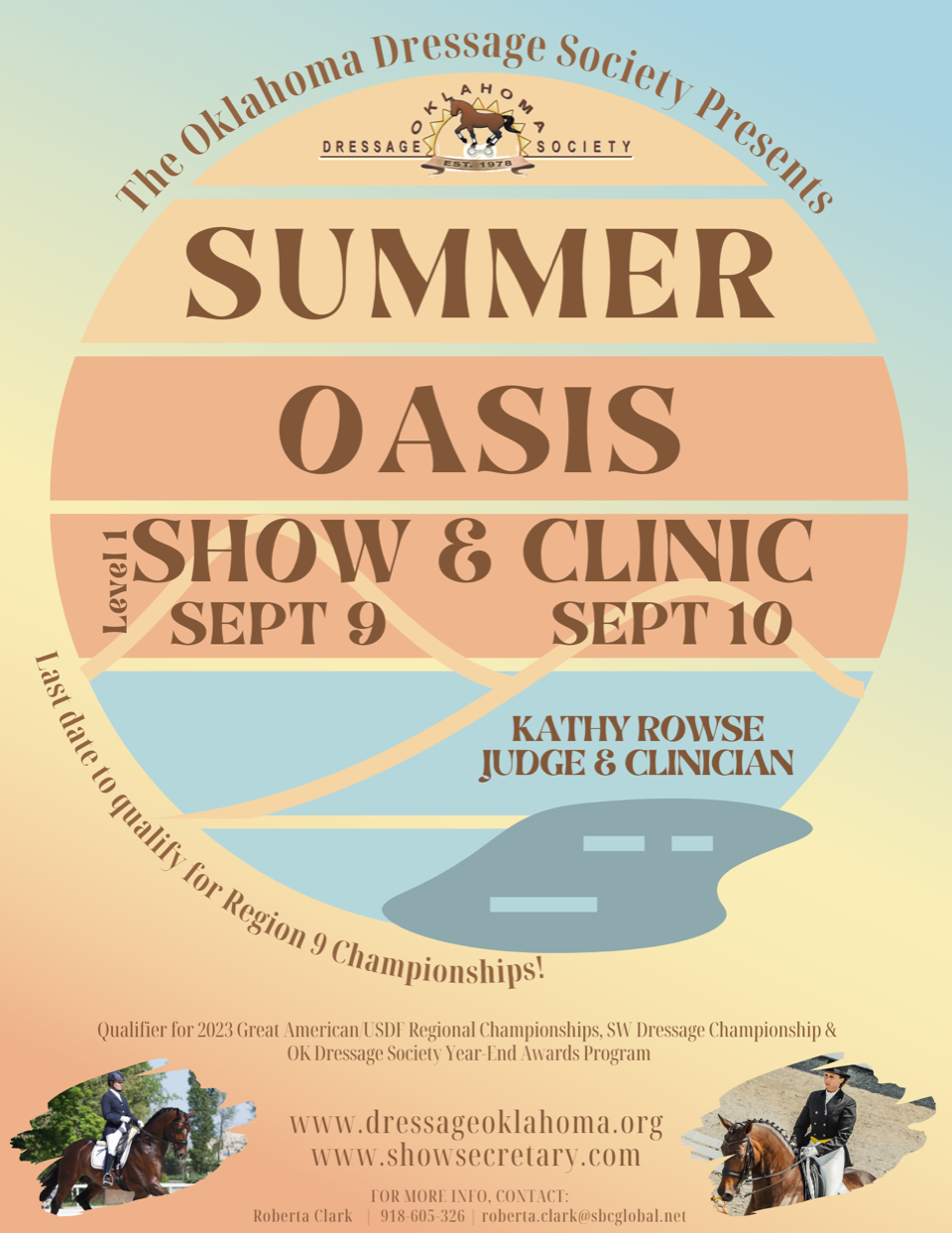 ODS Summer Oasis - Show Saturday + Clinic Sunday - Events - Oklahoma ...