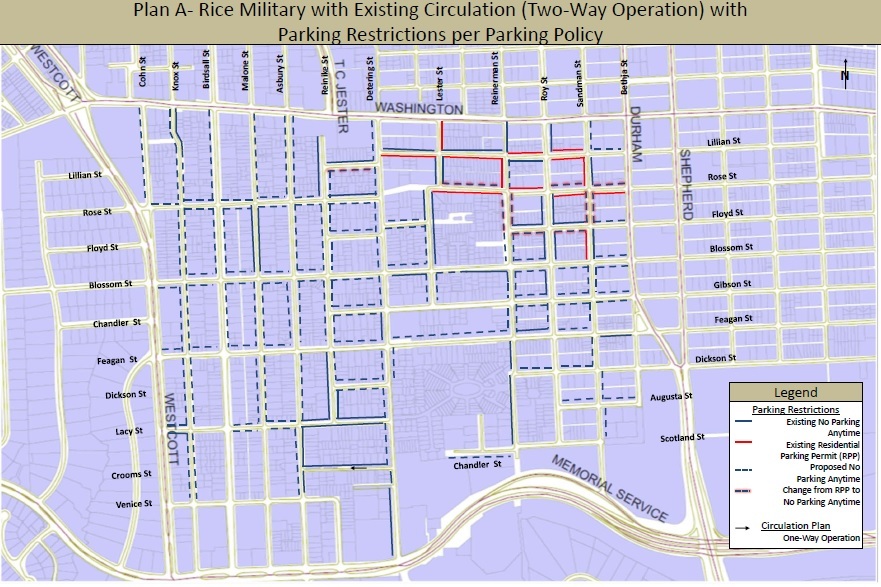 Parking Restrictions - Rice Military Civic Club
