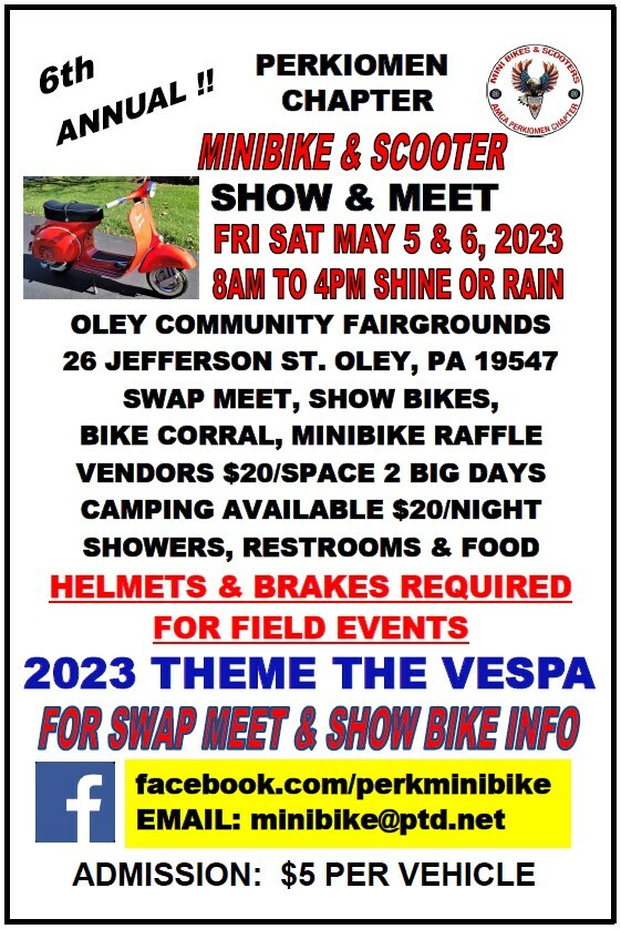 Perkiomen Mini-Bike & Scooter Show & Meet - Events - The Antique ...
