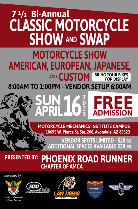 7 1/2 Bi-Annual Classic Motorcycle Show & Swap - Events - The Antique ...