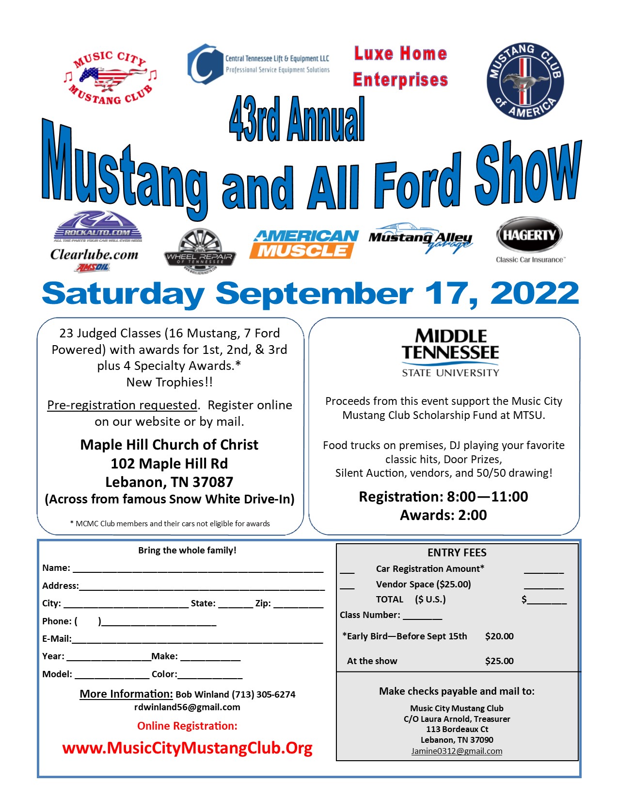 Annual Show - Music City Mustang Club