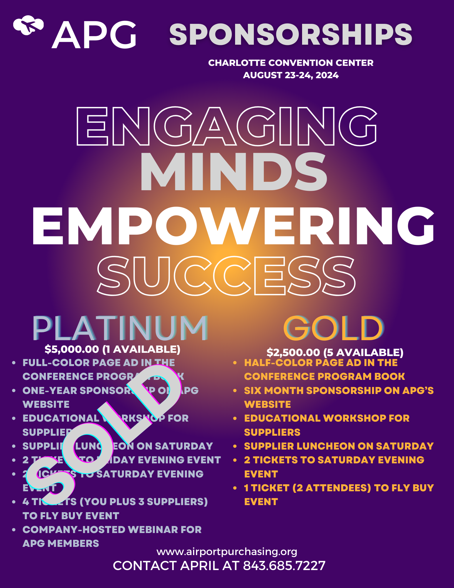 Gold Sponsorship - 2024 APG Annual Conference - Events - Airport Purchasing Group, Inc.