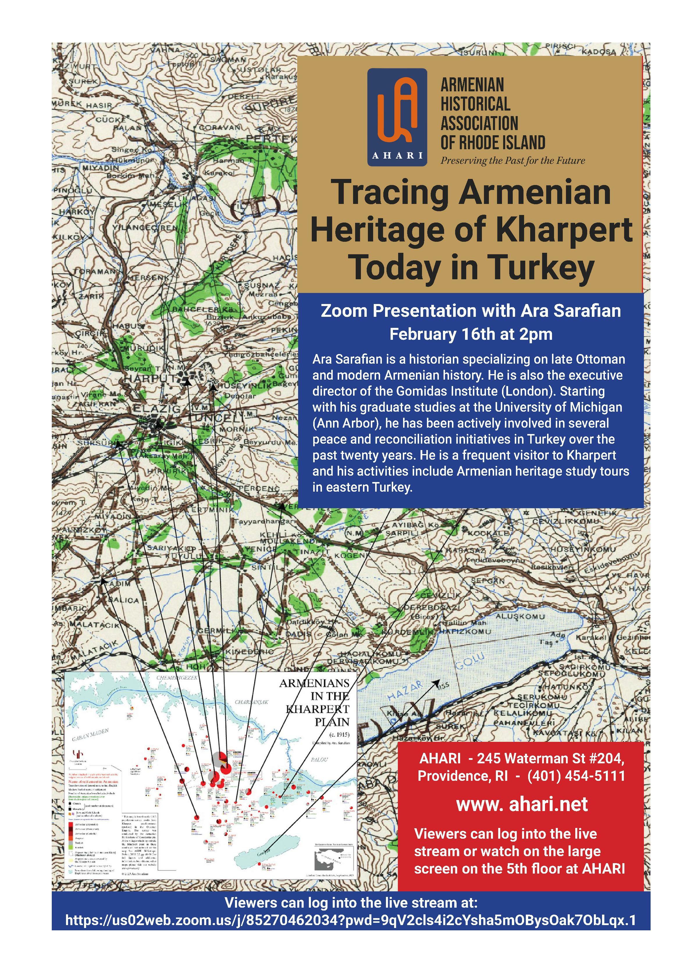 Tracing Armenian Heritage of Kharpert Today - Event Calendar - Armenian ...