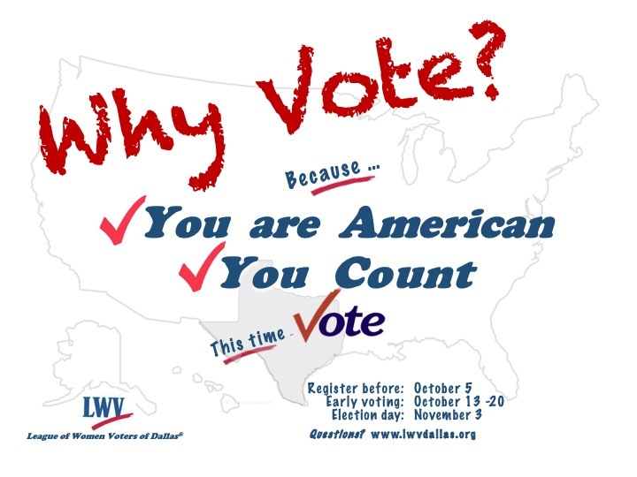 Why Vote - League of Women Voters of Dallas