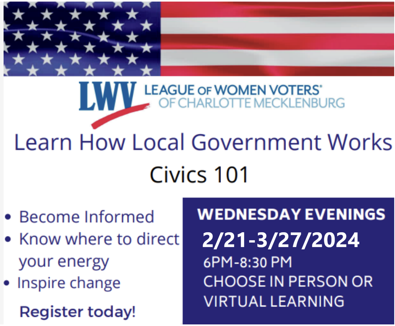 2024 Civics 101 - Winter Program - Starts Wed. 2/21/24 - Events ...