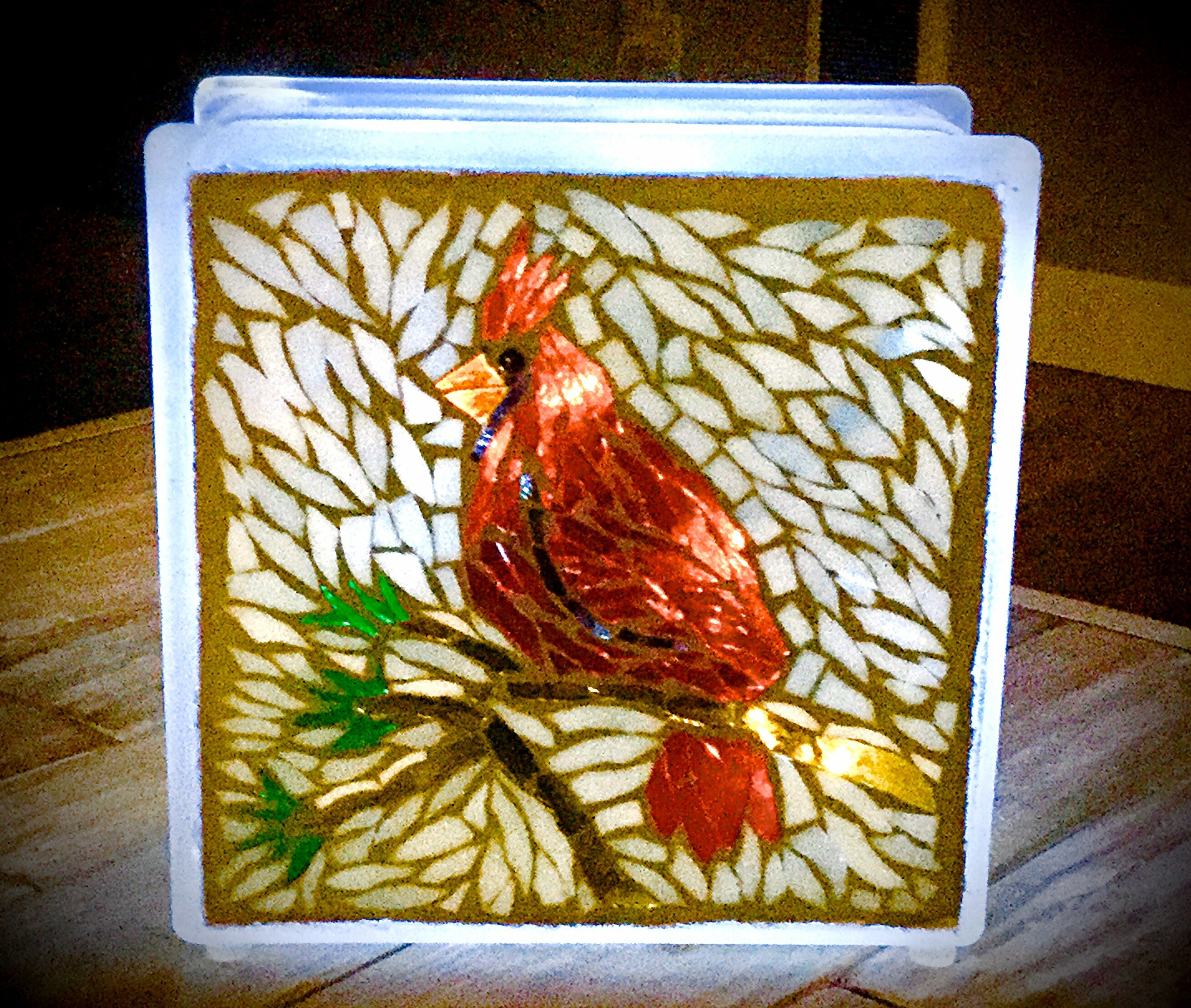 MOSAIC STAINED GLASS BLOCK LIGHT - Events - Artists' Studio Association