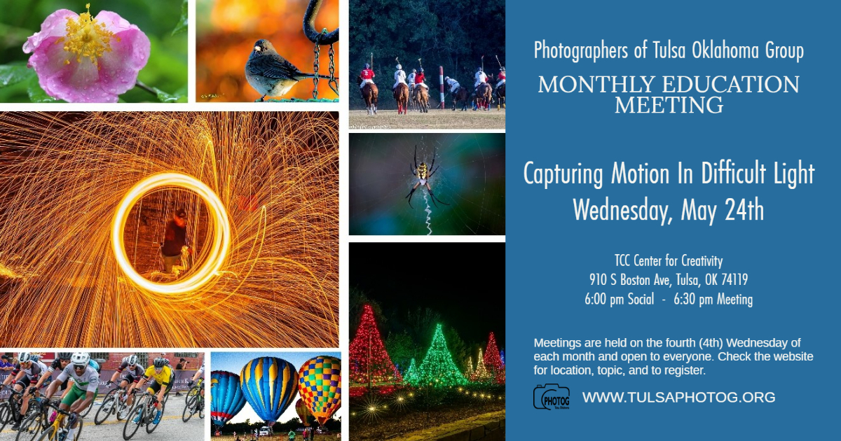 Library Session - Capturing Motion In Difficult Light - Events ...