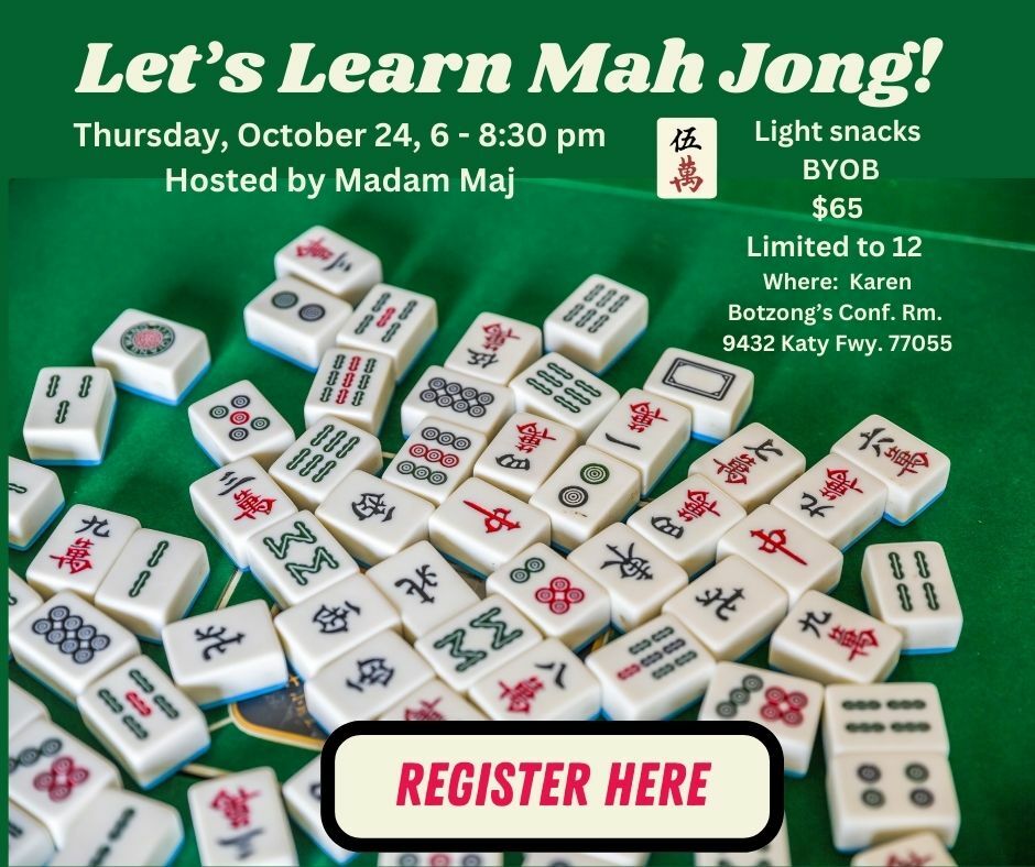 Let's Learn Mah Jong - REGISTER HERE - Events - Professional Women's ...