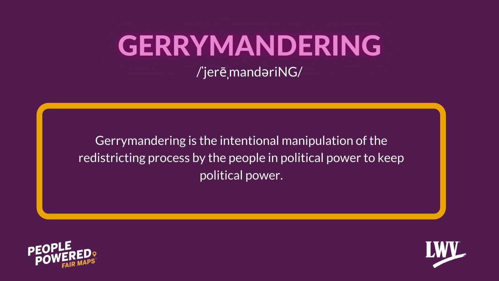 Redistricting Definition