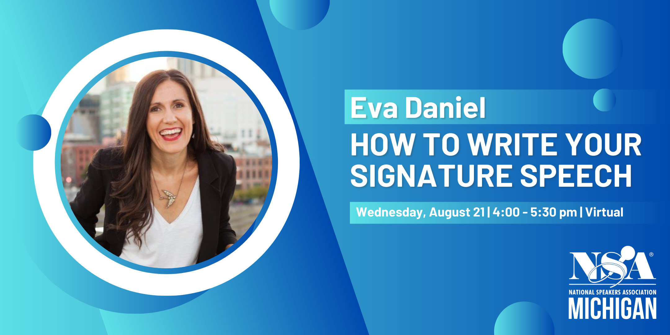 Eva Daniel: How to Write Your Signature Speech - Events - National ...