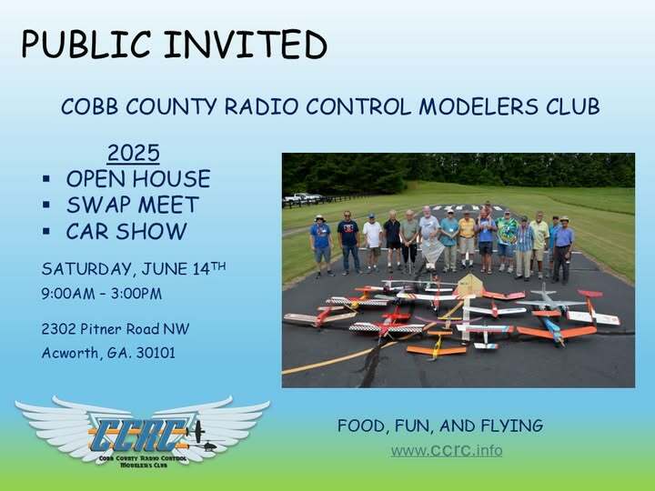 CCRC 4th Annual Open House - Events - The Cobb County Radio Control ...