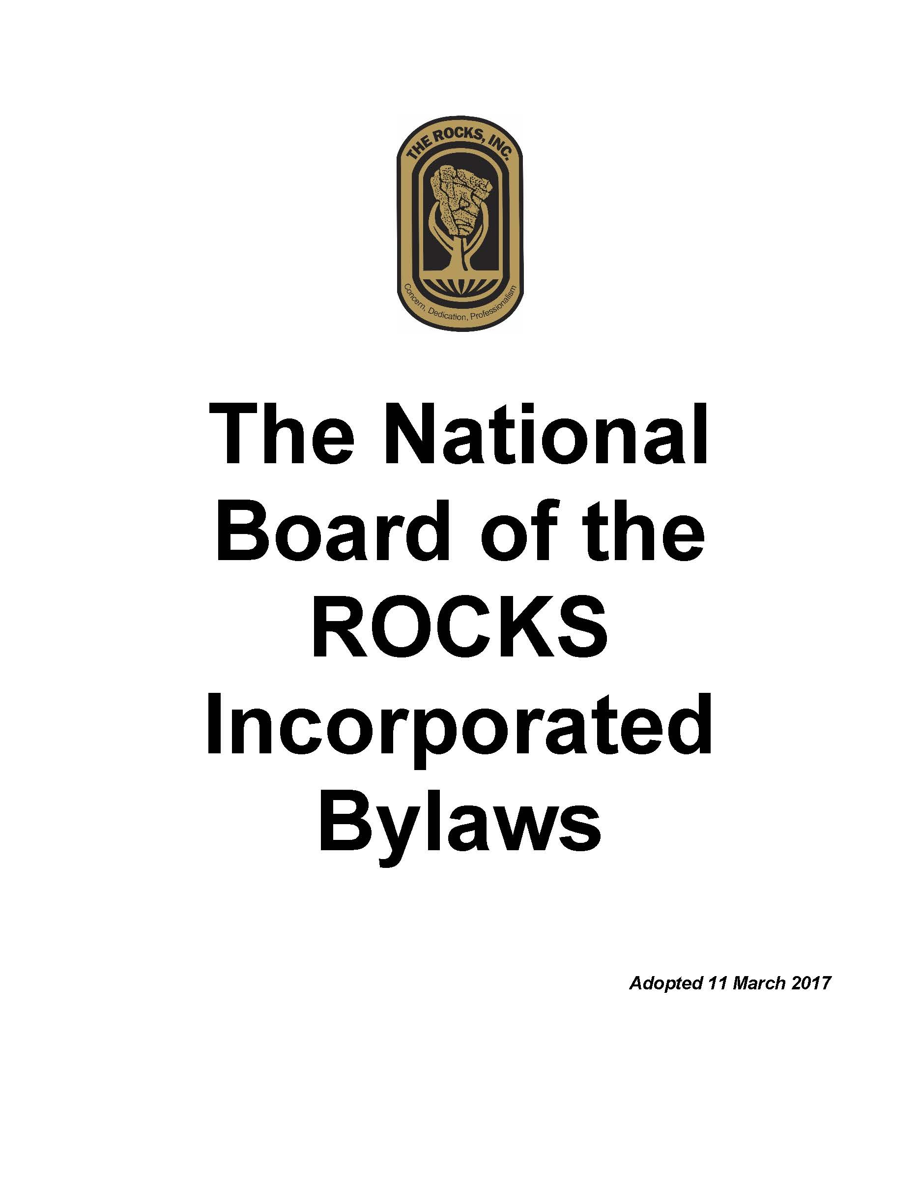ROCKS Information - The National Board of the ROCKS, Inc.