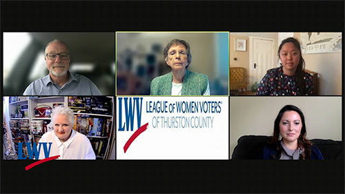 Image of a candidate forum via Zoom