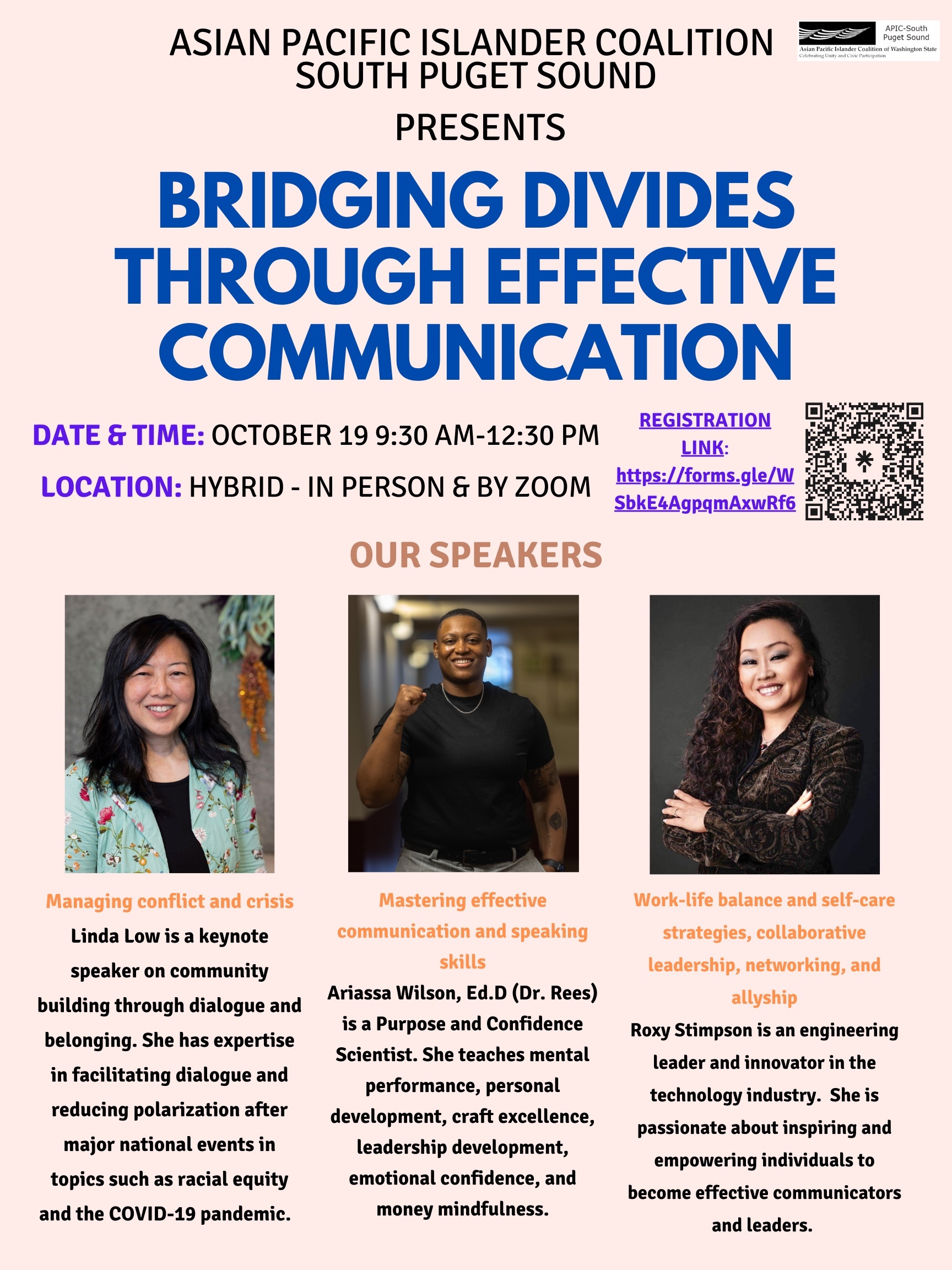 Bridging Divides Through Effective Communication-Asian Pacific Islander Coalition/SPS - Events ...