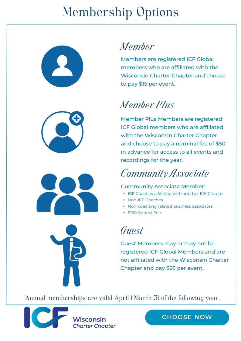 MemberPlus 2023 - Events - ICF Wisconsin Charter Chapter