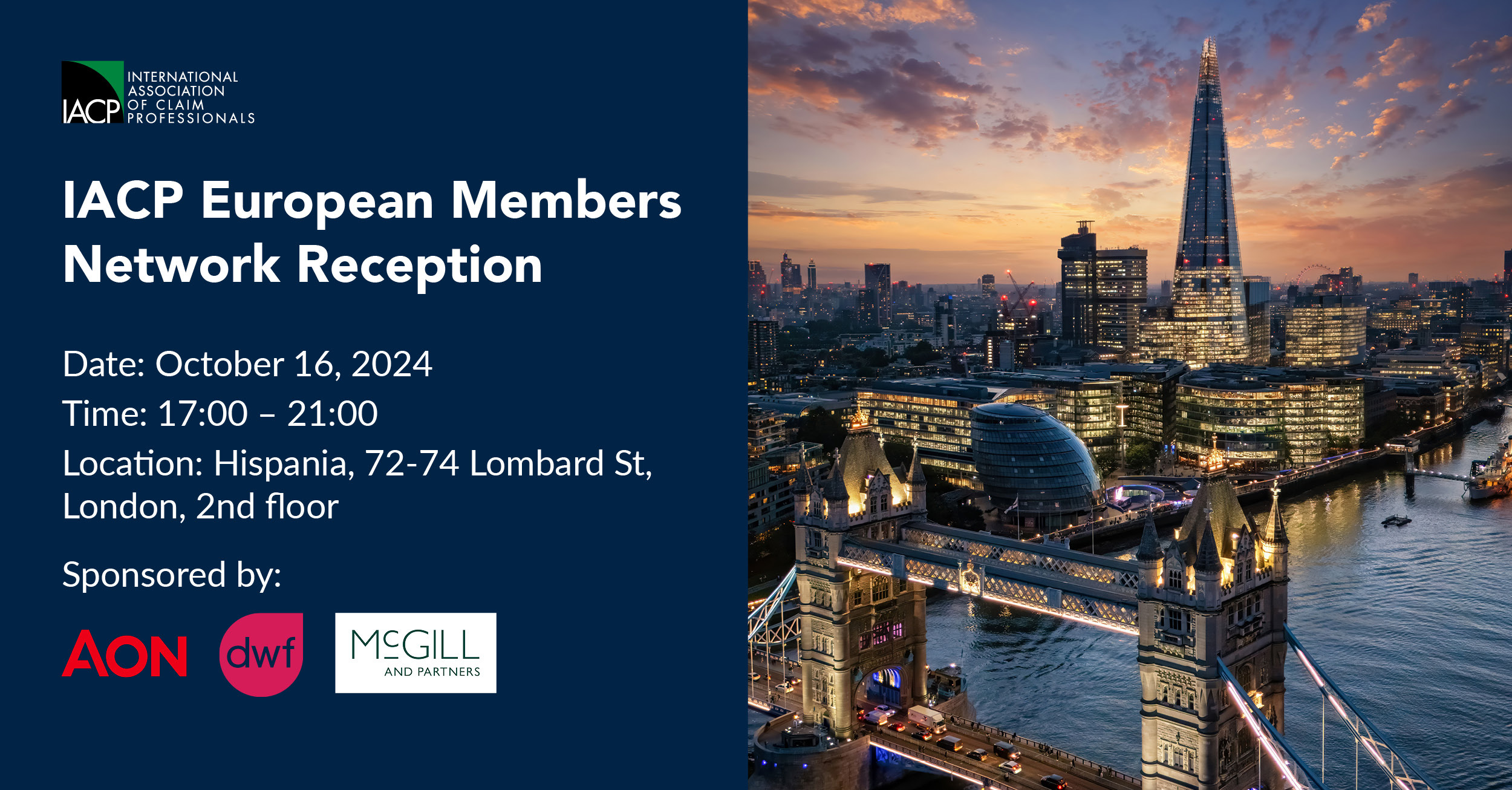 IACP European Members Network Reception - Member Invite Only - Non ...