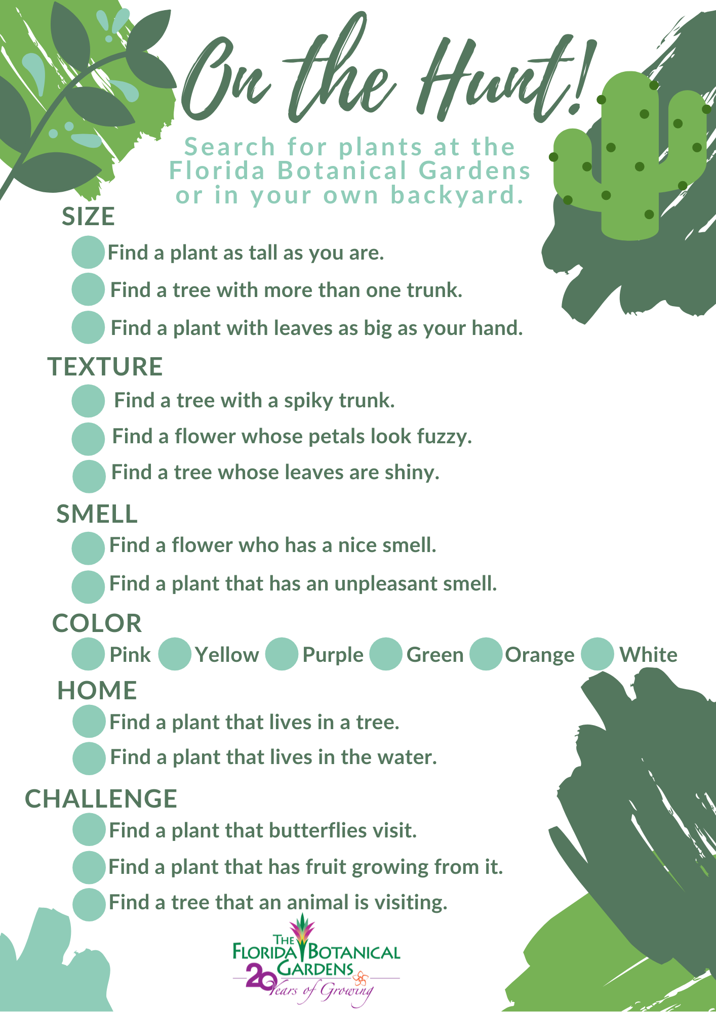 Garden Activities Florida Botanical Gardens - Florida Botanical Gardens ...