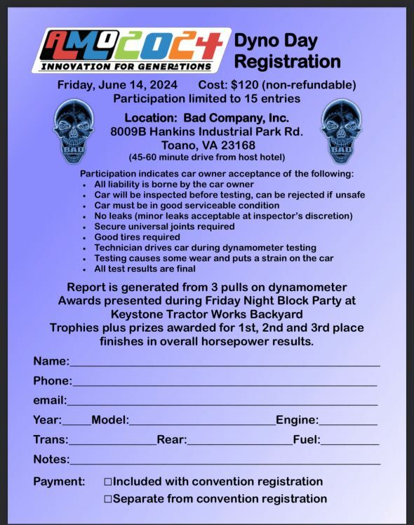 AMO 2024 - Calendar - American Motors Owners Association