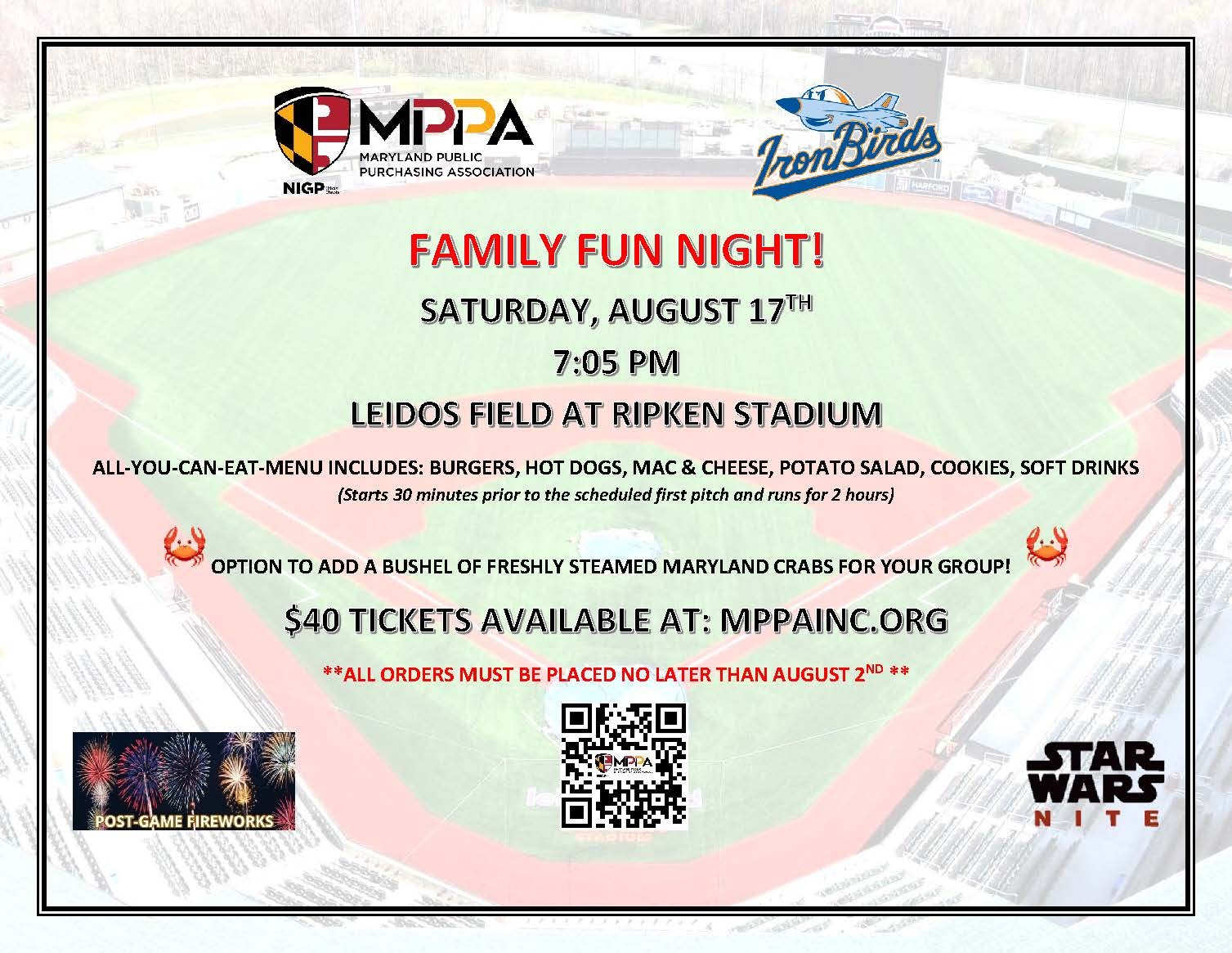 Family Fun Night! - Events - Maryland Public Purchasing Association