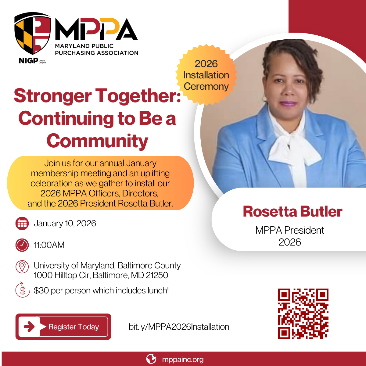 2026 MPPA Membership Meeting & Officer Installation - Events - Maryland ...