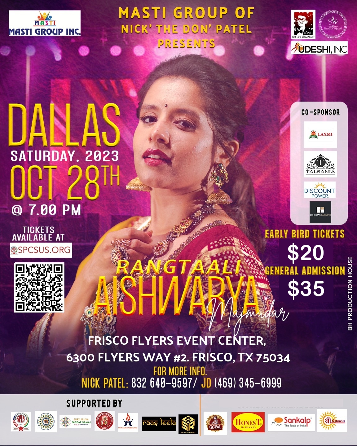 SPCS TX - Rangtaali Aishwarya Majmudar - Events - SPCS USA