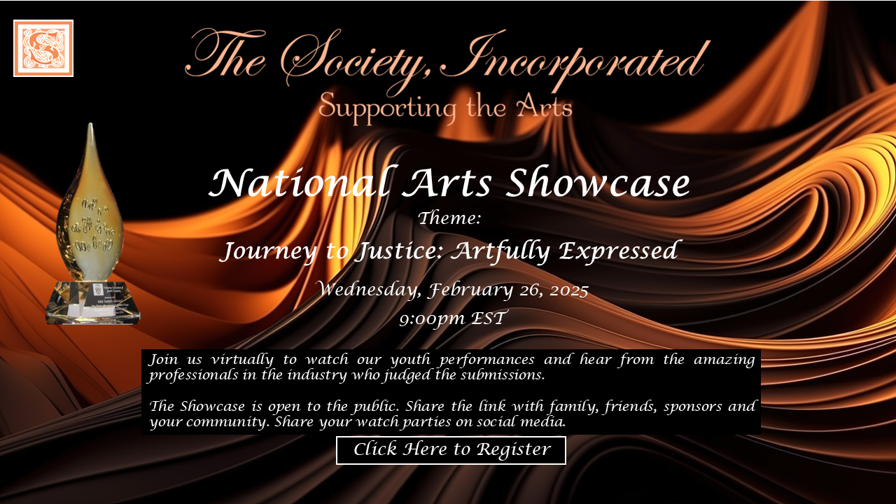 National Showcase Debut "Journey to Justice...Artfully Expressed" 9PM ...