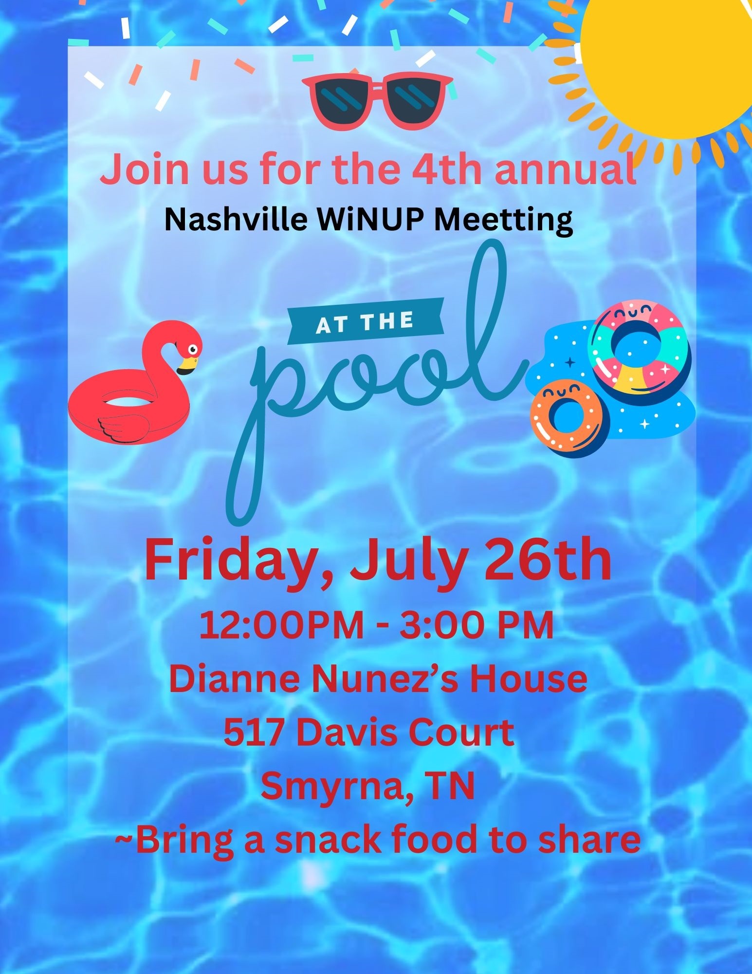 Nashville WiNUP Pool Party - Events - The Women's International Network ...
