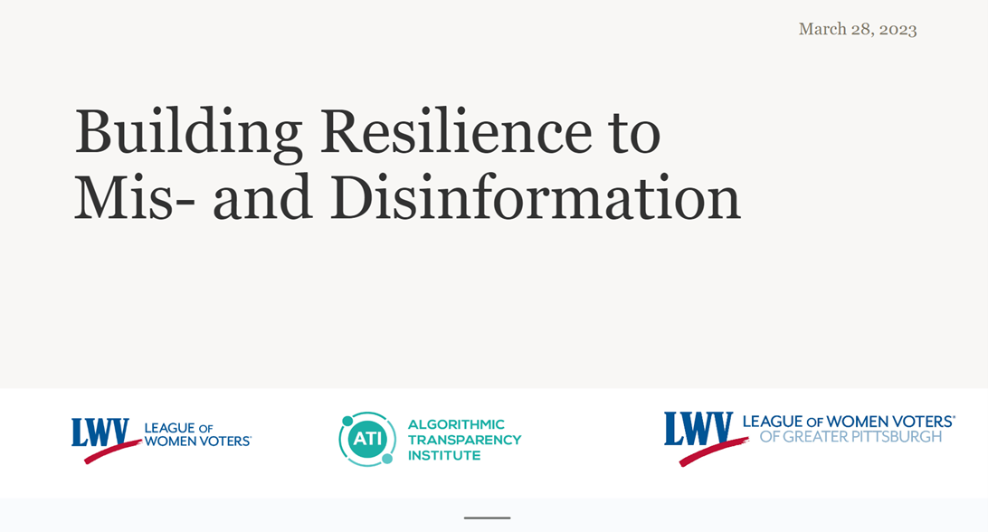 slide decks for speakers, presentations, civic education - League of ...