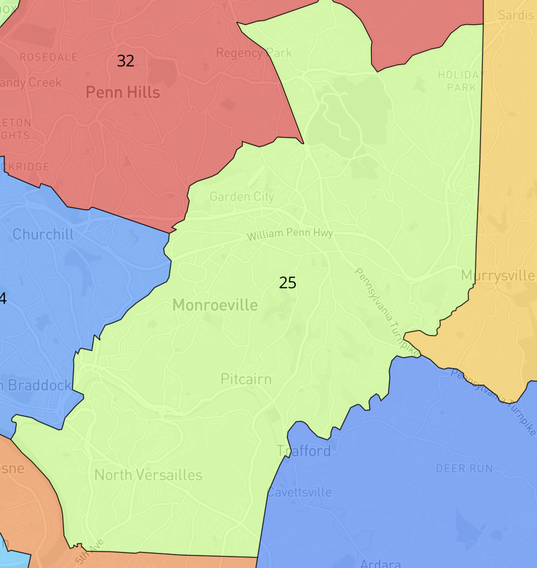PA Legislative districts and representatives in Allegheny County ...