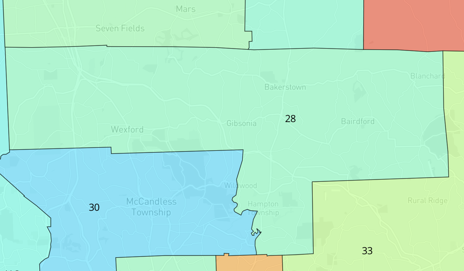 PA Legislative districts and representatives in Allegheny County ...