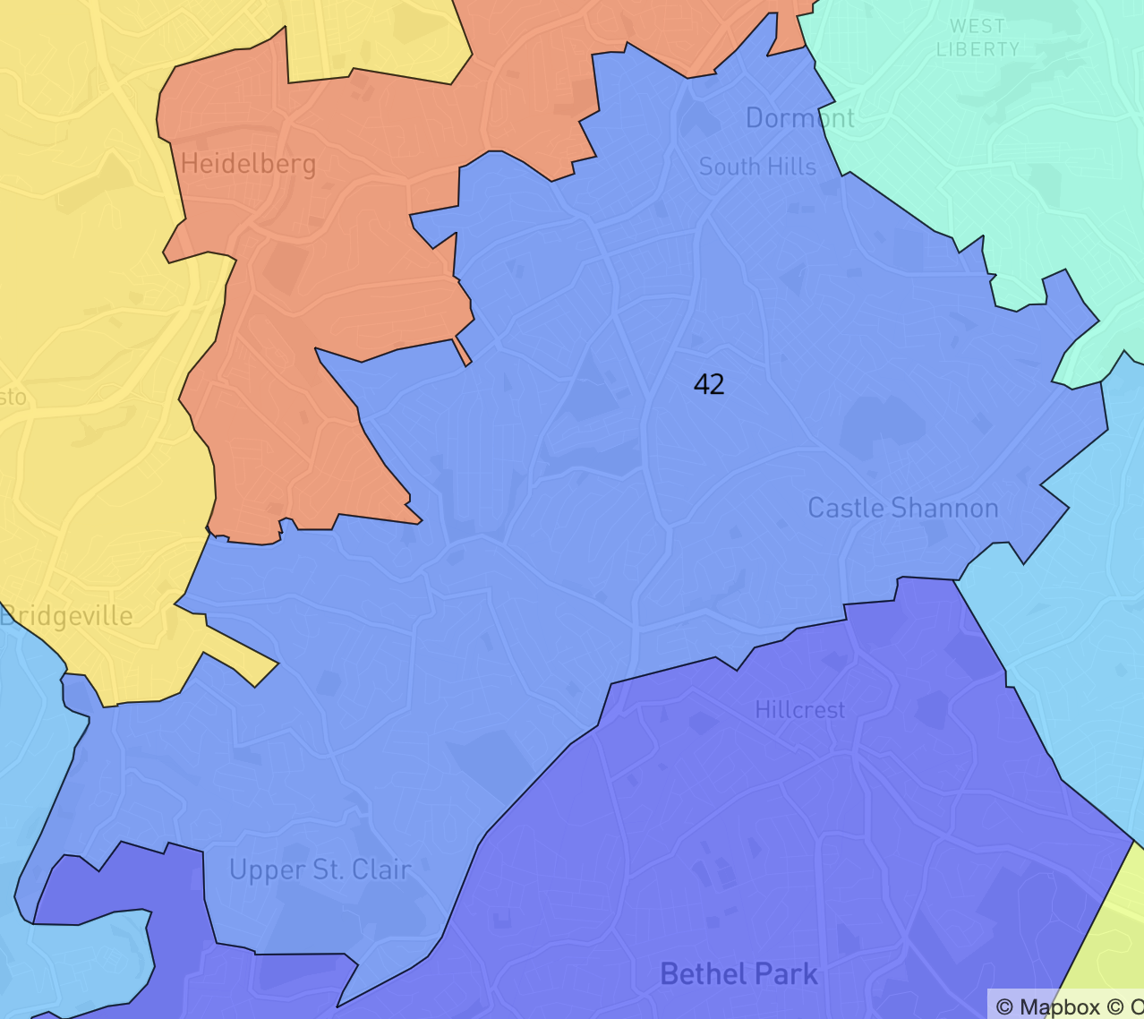 PA Legislative districts and representatives in Allegheny County ...